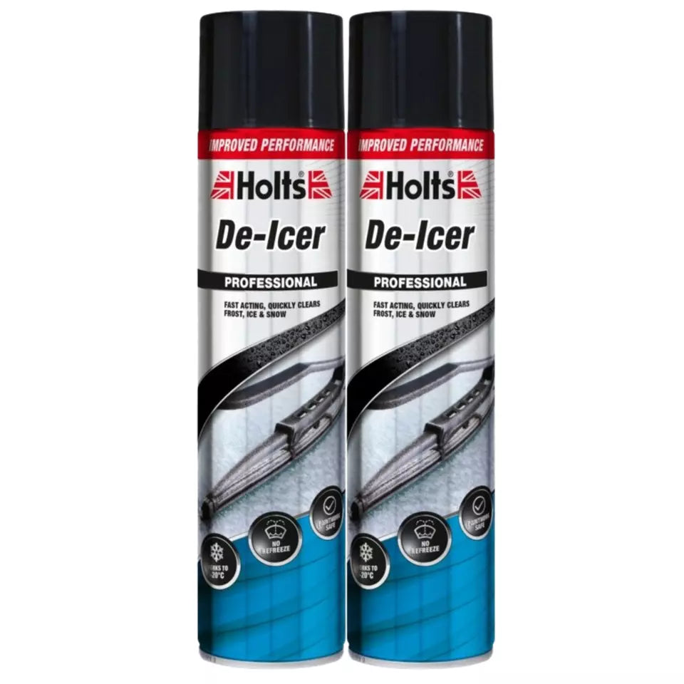 Holts Car De-Icer Spray Melts Windscreen Ice Frost Aerosol Deicer 600m ...